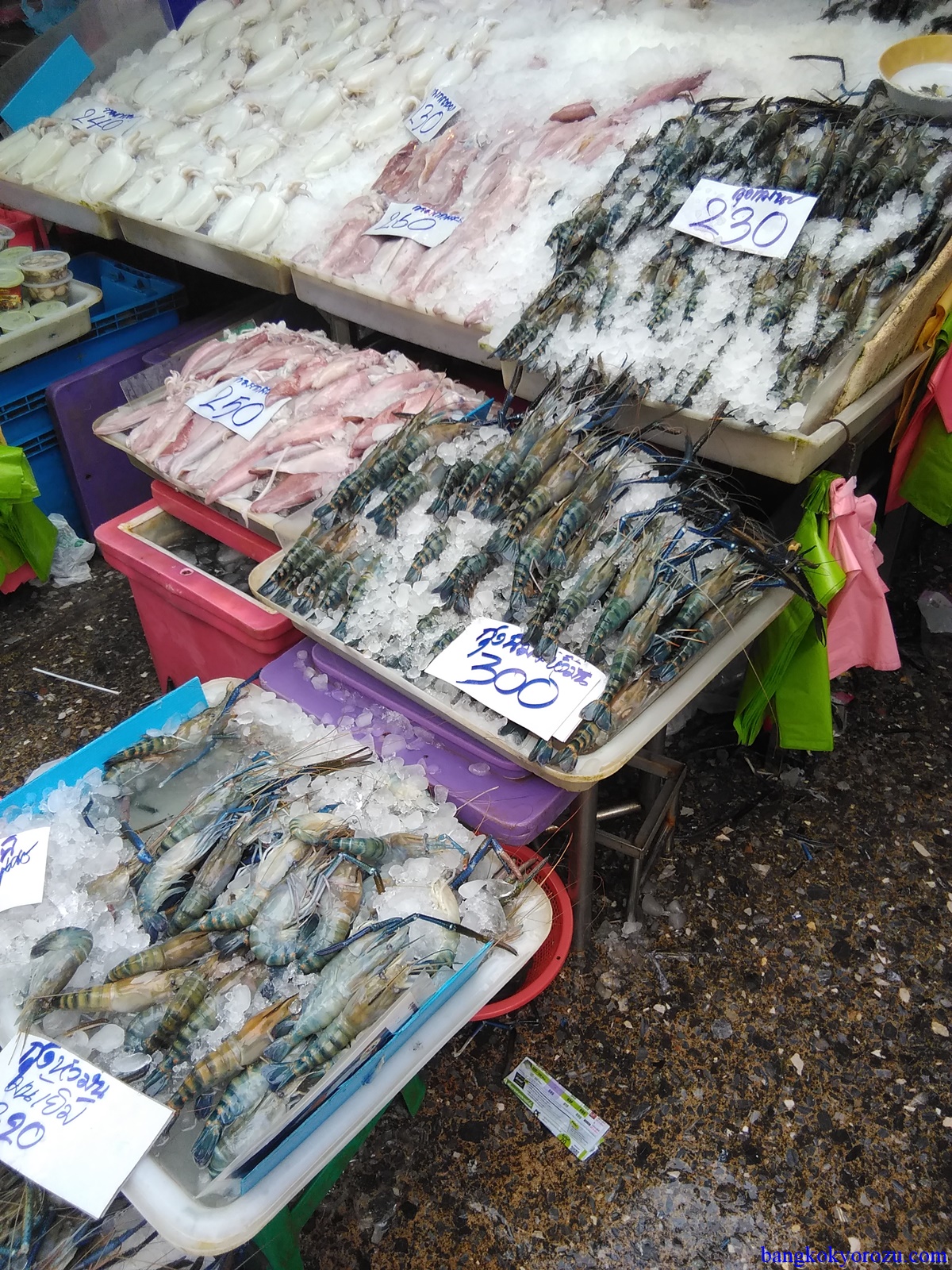 港町の海鮮市場 マハーチャイ(Maha Chai Market) Thailand | バンコク萬（よろず）ブログ